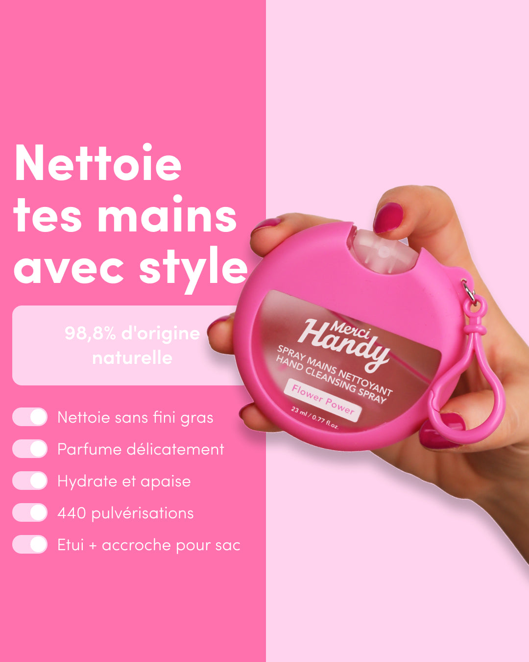 Spray Mains Flower Power - Merci Handy – Merci Handy FR